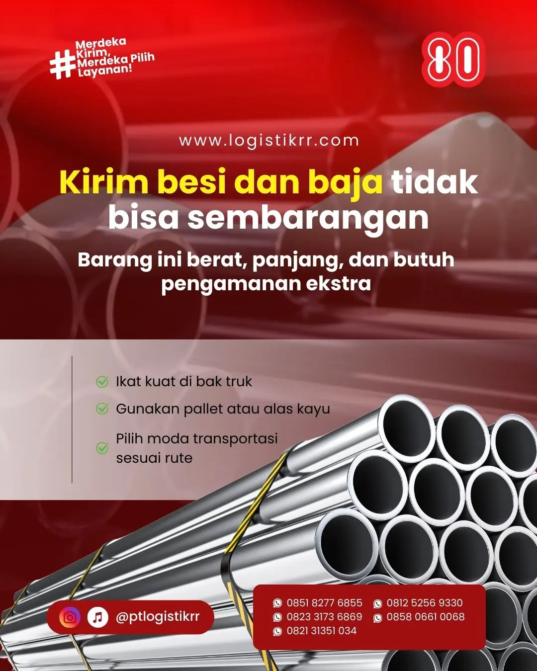 Mengirim Besi & Baja Tidak Boleh Sembarangan — Tips Aman dari Logistik RR