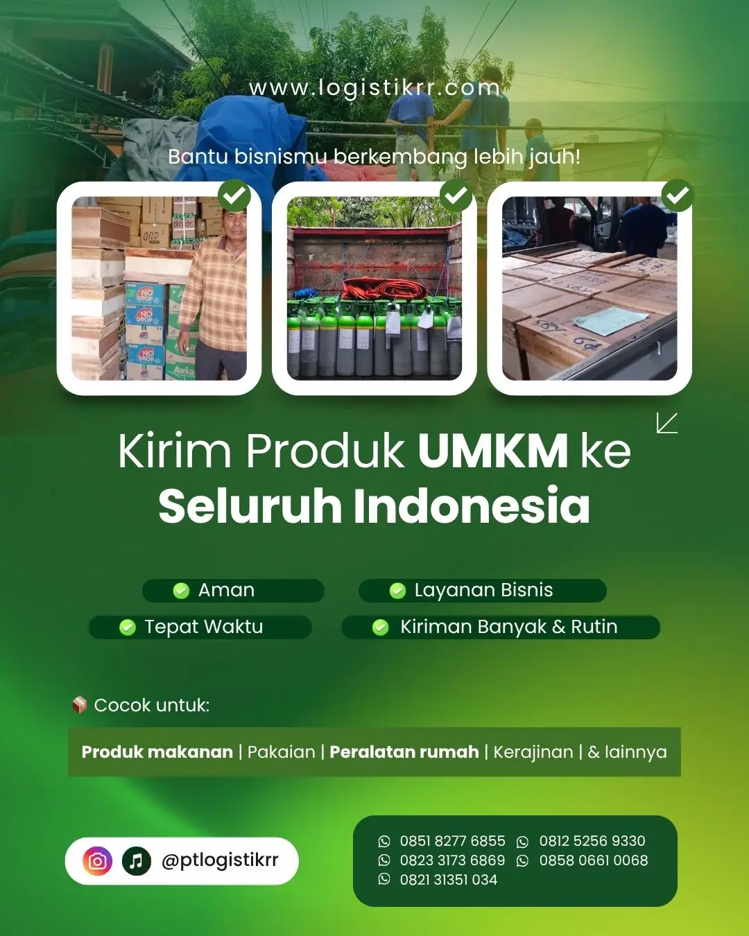 Kirim Produk UMKM ke Seluruh Indonesia - Logistik RR